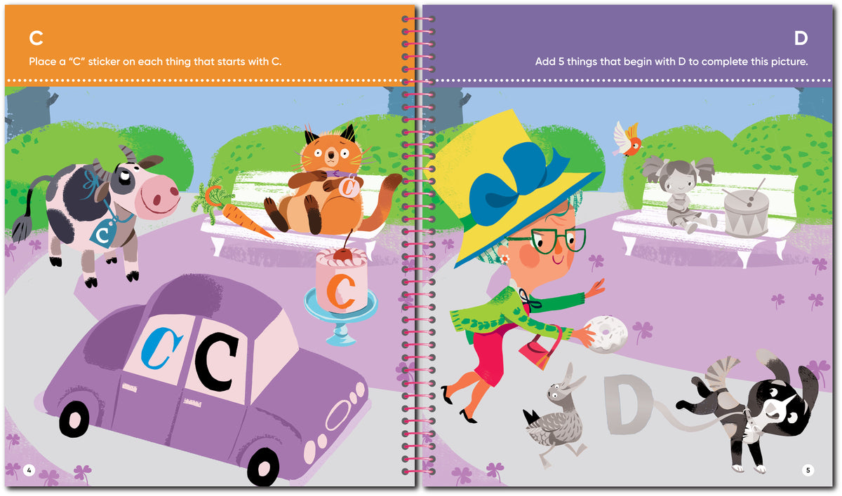 The Old Lady Who Swallowed the Alphabet Sticker Activity Book – Little ...